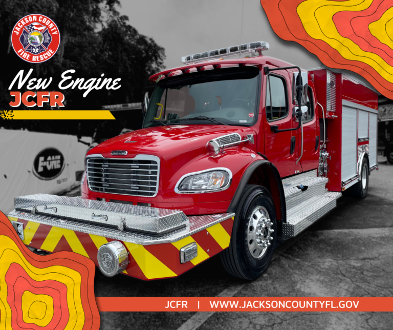 PRESS RELEASE: JCFR's NEW FIRE ENGINE - Jackson County, Florida
